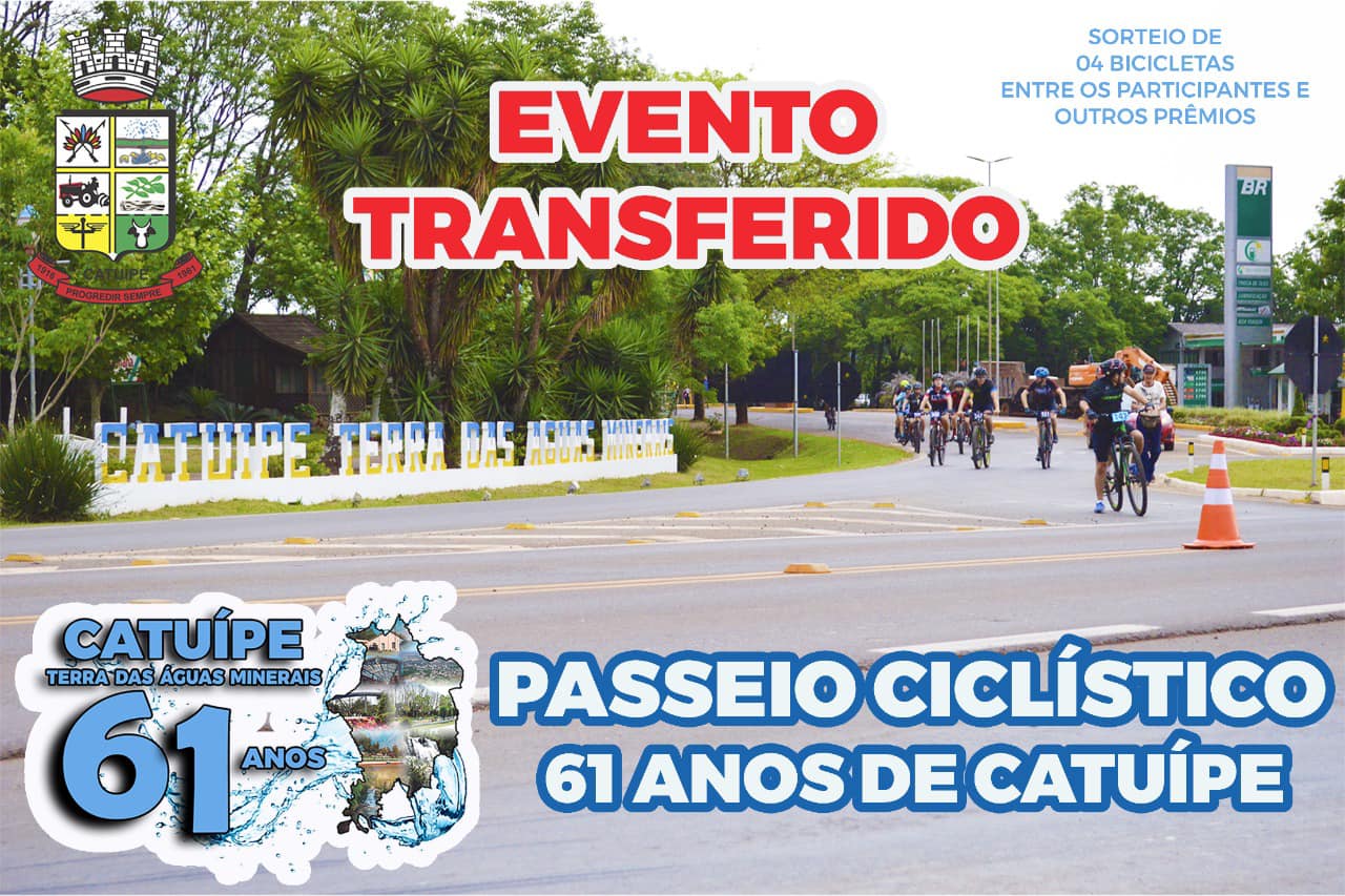 ATENÇÃO EVENTO TRANSFERIDO – Rádio Águas Claras – FM 100.3 – Catuípe – RS